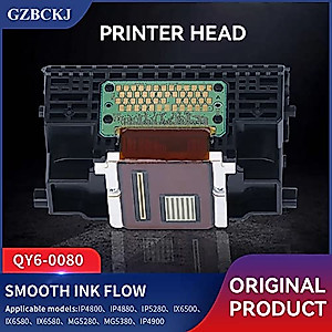GZBCKJ QY6-0080 Printhead Canon Printhead Replacement for IX6580IP6500IP4880IP4980MG5280MG5380MG5250MX888XP6700 Printer