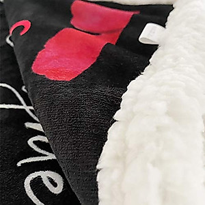 to My Daughter I Will Always Be There to Support You Love Mom Black Woman Blanket Birthday Gift Winter Warm Fleece Blanket (80X60INCH,Basketball)