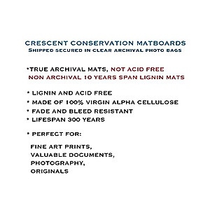 Picture Matboard | Custom Opening | Archival - Conservation Grade Mat | Black - White| 300 Years Lifespan (12x36, Black)