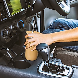 [ 4 Pack ] Glass Cups Set - 24oz Mason Jar Drinking Glasses w Bamboo Lids & Straws & 2 Airtight Lids - Cute Reusable Boba Bottle, Iced Coffee Glasses, Travel Tumbler for Bubble Tea, smoothie, Juice