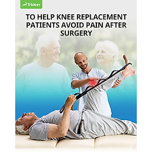 Trideer Stretching Strap Yoga Strap Physical Therapy for Home Workout, Exercise, Pilates and Gymnastics, 10 Loops Non-Elastic Stretch Bands with Aesthetic Packaging for Women & Men (Black)