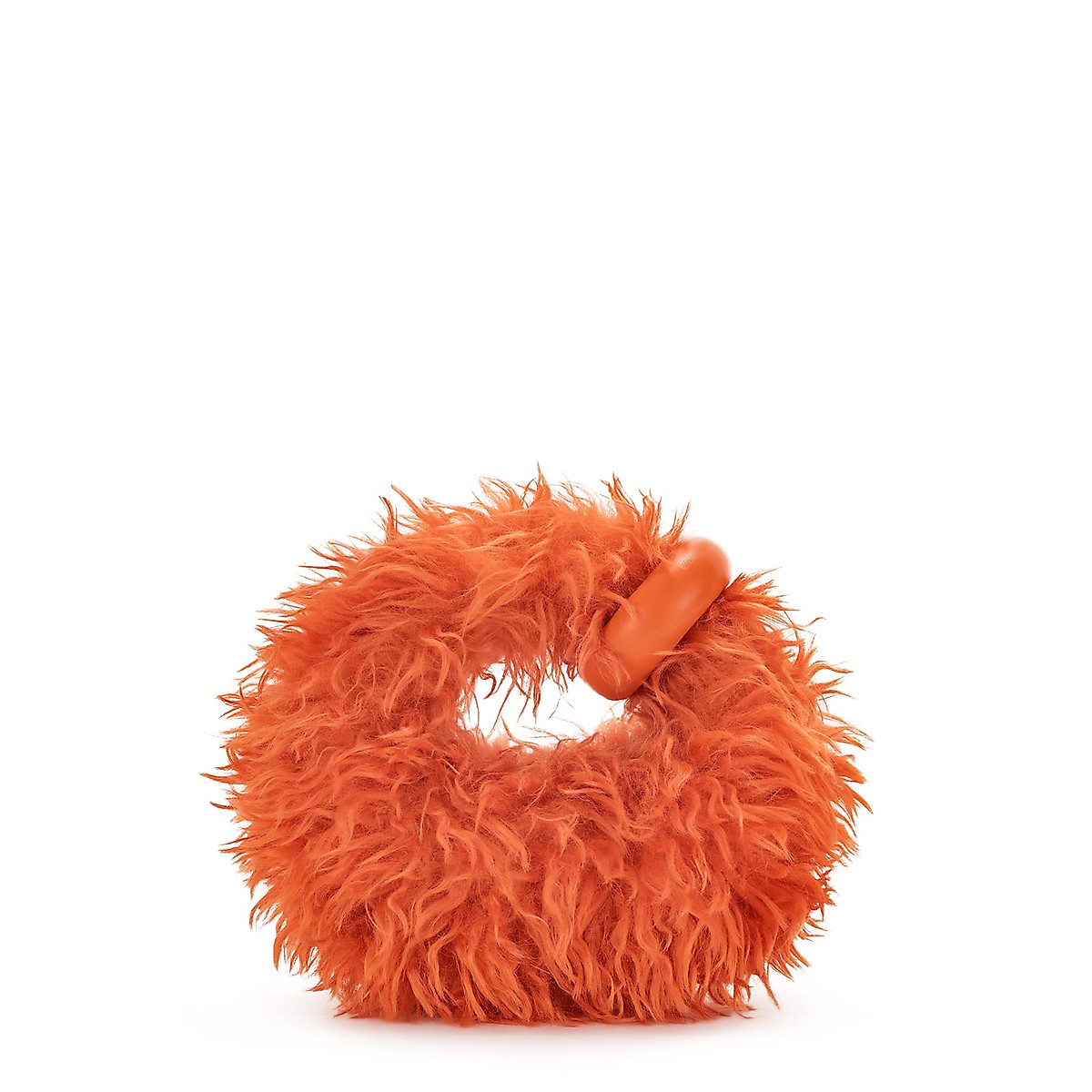JW PEI Women's Abacus Top Handle Bag - Faux Fur Orange - Mini