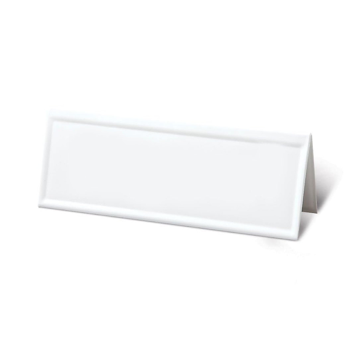 Trainers Warehouse Heavy Duty Premium Set of 30 Dry-Erase Name Cards | Space-Saver (8.75" x 3") 2-Sided Reusable White, Dry-Erase Tent | Set Includes, Name Cards, Markers, Mini-Erasers & Tote