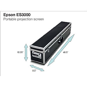 Epson ES3000 Ultra Portable Projection Screen (V12H002S3Y),Black/White