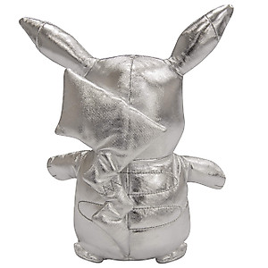 Pokémon 8" Silver Pikachu 25th Anniversary Plush - Officially Licensed - Quality & Soft Stuffed Animal Toy - Limited Edition - Collectible Stuffed Animal Toy - Great Gift for Kids, Boys, Girls