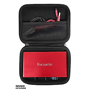 CaseSack Case for Focusrite Scarlett Solo 3rd gen USB Audio Interface, Travel and Consolidation for Easy Home Storage and Travel (for 3rd gen only)