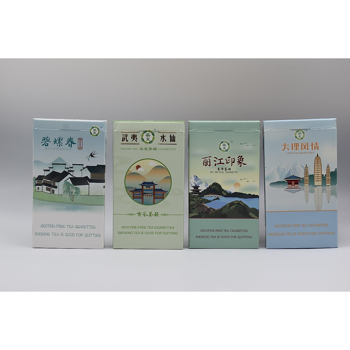 Herbal Cigarettes-Tobacco Free, Nicotine Free, 4 Packs - 80 Smokes，Smoking Cessation Aids