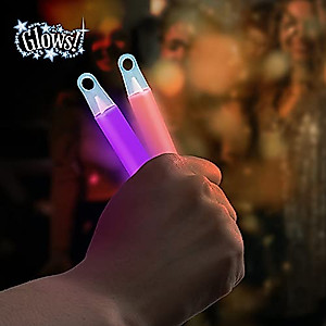 Glow Fever Glow Sticks Bulk 100ct Premium Glow in The Dark Light Up with Lanyards, for Glow Party Supplies, Party Favors, Birthday, Halloween, Graduation, Super Bright, Glow Up to 12 hrs