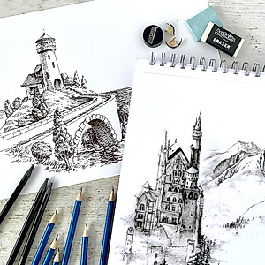 ArtSkills Sketch Pencils for Drawing, Graphite Art Pencil Set for Sketching & Shading, 8pc