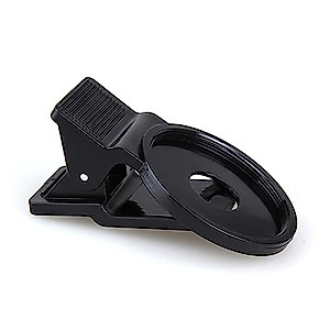 UKCOCO 37mm Clip 3pcs Phone Camera Lens Clip Universal Clip Lens Phone Lens Clip Wide Angle Lens for Cellphone Mobile Phone Macro Lens Wide-Angle Lens Cell Phone Caliber Black Telephone