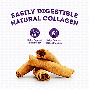 Treatly USA Collagen Rolls 6-7" Dog Chew Treats - Chicken Marinade Flavor, 4 Count/1 Pack