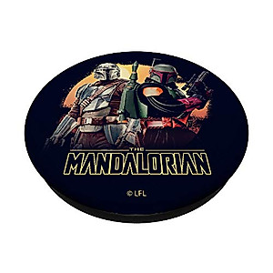 Star Wars: The Mandalorian & Boba Fett Team Up R15 PopSockets PopGrip: Swappable Grip for Phones & Tablets