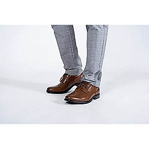 Dockers Mens Garfield Dress Cap Toe Oxford Shoe - Wide Widths Available, Black, 10.5 W