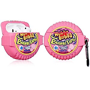 Joyleop Bubble Gum Case for Airpods 1/2, Cute Cartoon Fun Funny 3D Food Design Kids Girls Teens Boys Cover, Kawaii Cool Stylish Fashion Soft Silicone Character Trendy Air pods Cases for Airpod 1&2