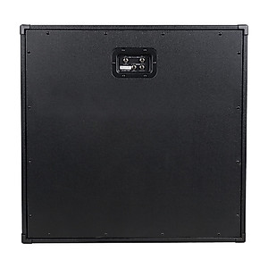 Sound Town 4 x 12 Empty Guitar Speaker Cabinet, Birch Plywood, Black Tolex, Wheat Cloth Grill, Compatible with Celestion/Eminence Speakers (GUC412BK-EC)