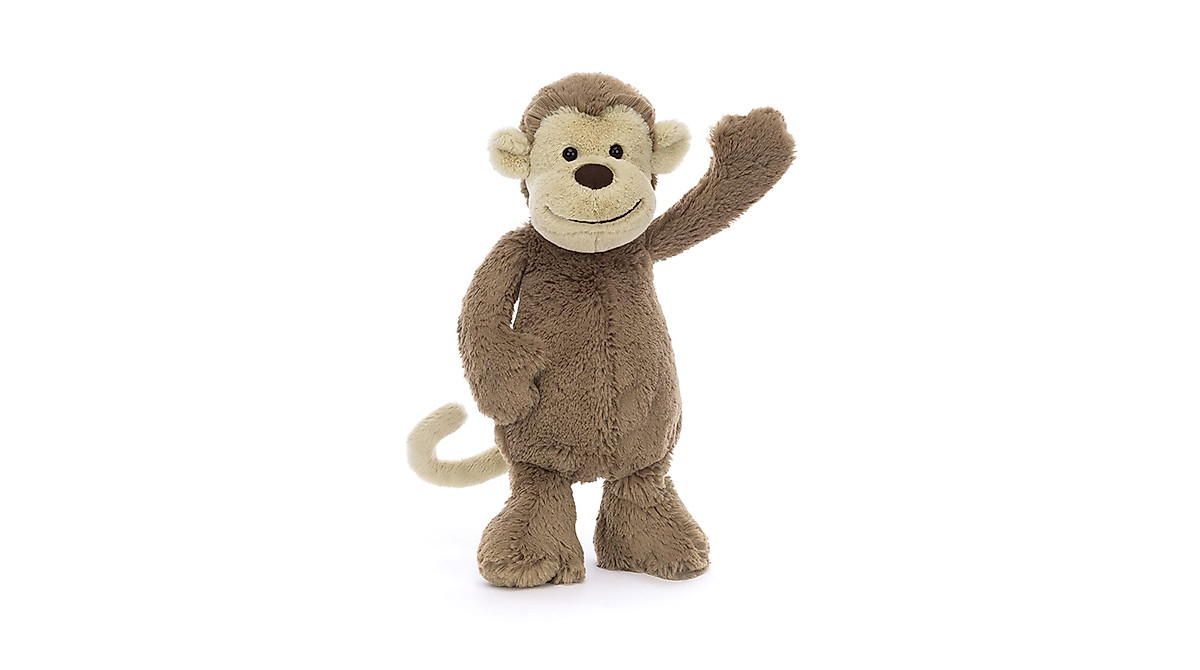 Jellycat Bashful Monkey Plush Toy - 12 Inches of Cuddly Fun