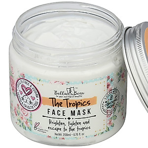 Bella & Bear the tropics face mask, White, 7.7 Ounce
