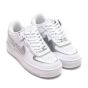 Nike Air Force 1 Shadow Womens White/Metallic Silver Size 6