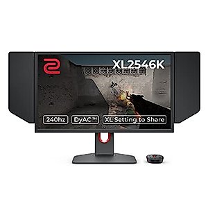 BenQ Zowie XL2546K 24.5 Inch 240 Hz Gaming Monitor, DyAc+, Smaller Base, Shield