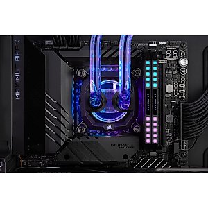 Corsair Hydro X Series iCUE XH305i RGB PRO Custom Cooling Kit (Hardline CPU Cooling Loop, CPU Water Block, D5 Pump/Reservoir Combo, Radiator, 3x RGB Fans, iCUE Software Control) Black