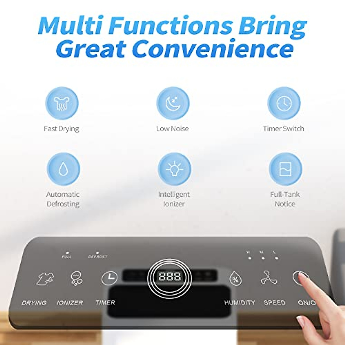 AIRPLUS 4500 Sq. Ft Dehumidifier for Basement with Drain Hose, 70 Pints Dehumidifier for Home (AP2008)