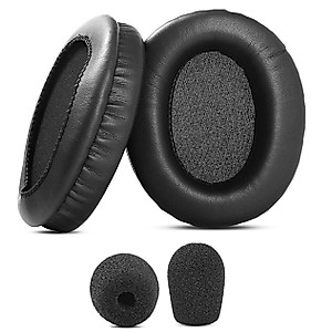 1 Pair Replacement Ear Pads Earpad Cushions Foam Pillow Cover Compatible with Microsoft Lifechat LX-3000 LX 3000 Headset Headphone