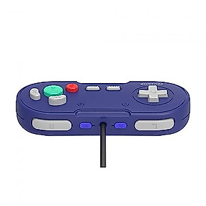 Retro-Bit Legacy GC Wired Controller - for Gamecube & Wii - Indigo