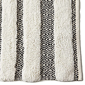 SKL Home by Saturday Knight Ltd. Geo Stripe Rug, 30x20, Black