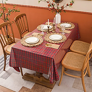 AOKQYA Burlap Silverware Holder Set Of 10 Reusable Rustic Utensil Holder Pouch for Table Setting (Natural)