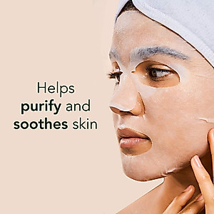 Rael Face Mask Skin Care, Tea Tree Face Masks - Bamboo Facial Sheet Mask, Korean Skincare, with Tea Tree Oil and Fruit Extracts, All Skin Types (Tea Tree, 5 Sheets)