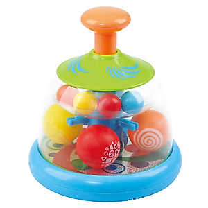 Play Popping Ball Dome Toy - Ball Popper Toys Tumble Top - Spinning Popping Make Colorful Balls Pop and Fly - Gift for 6 Month Plus Newborn Babies Infants, 1609