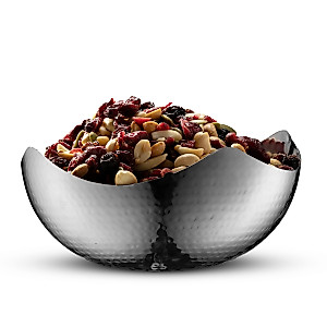 James Scott Hammered Set Of Three 6 Inch Stainless Steel Bowls