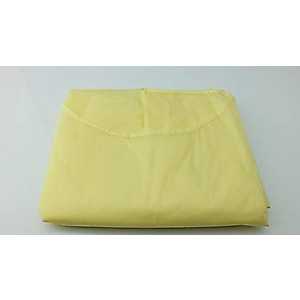 Disposable Protective Isolation Gown with Elastic Cuff,Latex Free,Non-Woven, Fluid Resistant,ONE Size FITS All,(Pack of 10) Yellow