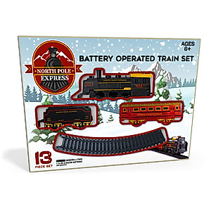Well Played North Pole Express Battery Operated Train 13 Pc Set