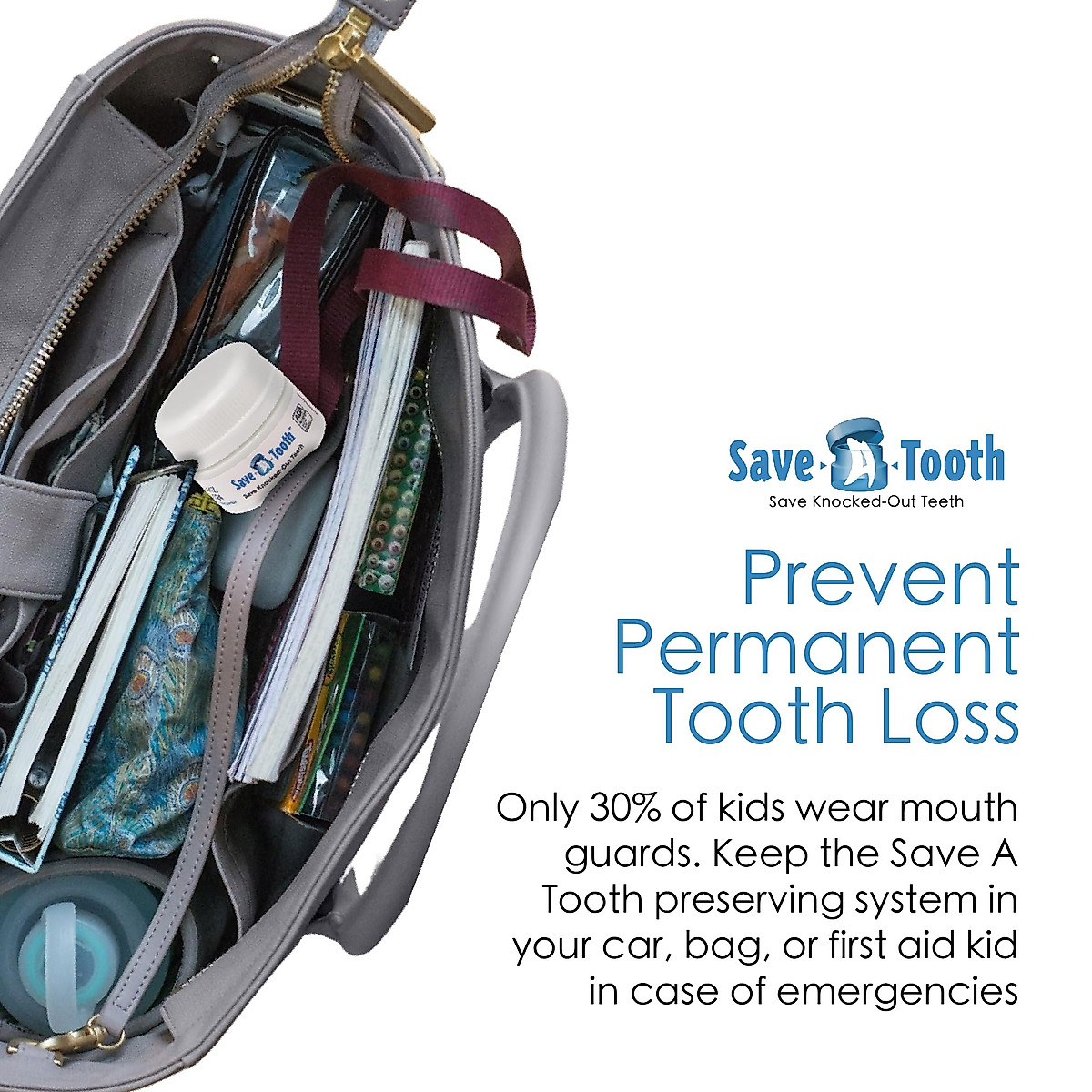 Save-A-Tooth Preservation Kit - Prevent Permanent Tooth Loss, Save Knocked Out Teeth for up to 24 Hours - Tooth Saver Made in the USA by SmartPractice - Keep in your Kit Bag for a Tooth Emergency