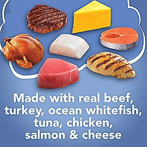 Purina Friskies Wet Cat Food Variety Pack, Shreds Beef, Turkey, Whitefish, and Chicken & Salmon - (40) 5.5 oz. Cans