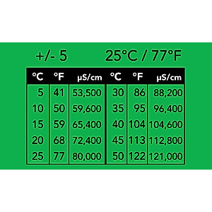 Atlas Scientific K 1.0 Conductivity Calibration Solutions - 12,880µS & 80,000µS - 125ml (4oz) Pack of 2