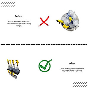 BEHR-ENGR | Spray Bottle Storage Rack | Wall Mountable | Heavy Duty Plastic | For 3.6'' Bottles, Black