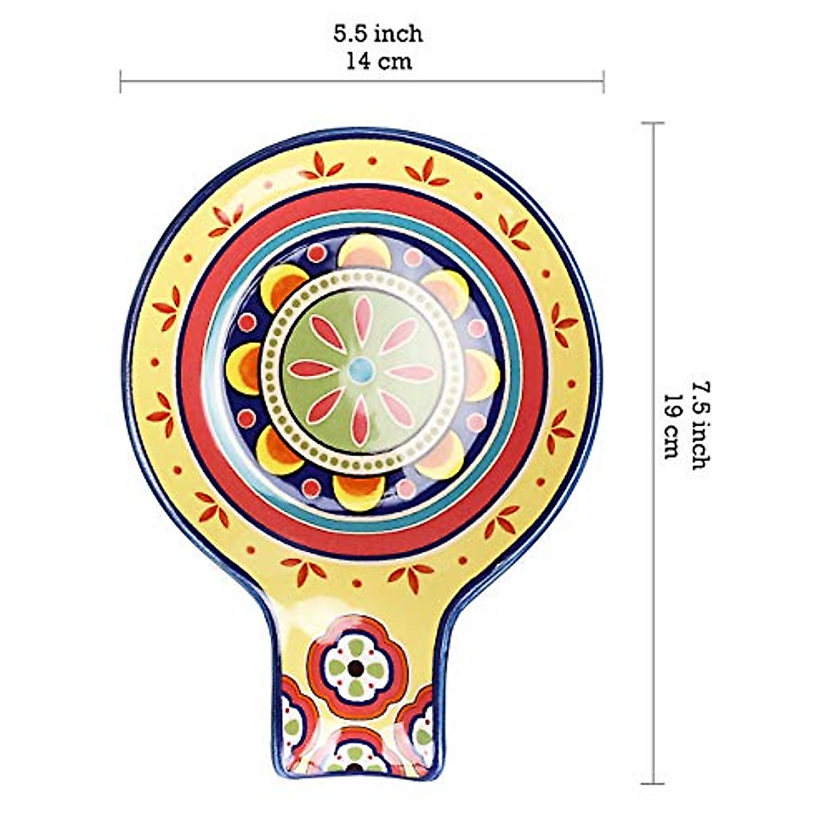 Bico Tunisian Ceramic Spoon Rest, House Warming Gift, Dishwasher Safe