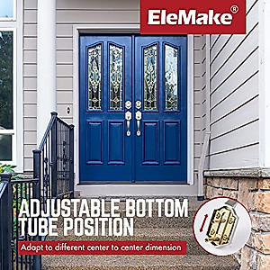 Voltstorm Front Door Lock Set - Double Door Handle Sets with Deadbolt, Door Lock with Handle Lever for Right and Left Hand, Double Cylinder Handleset Satin Nickel for Front Door Entrance Airbnb