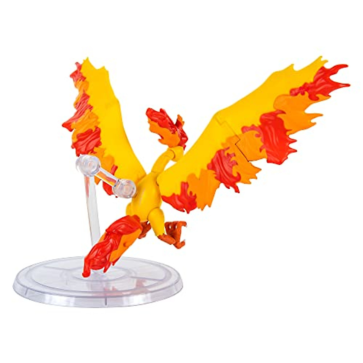 Pokémon 6" Moltres Articulated Battle Figure Toy with Display Stand - Officially Licensed - Collectible Pokemon Gift for Kids and Adults - Ages 8+
