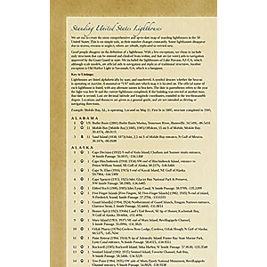 United States Lighthouses: Illustrated Map & Guide