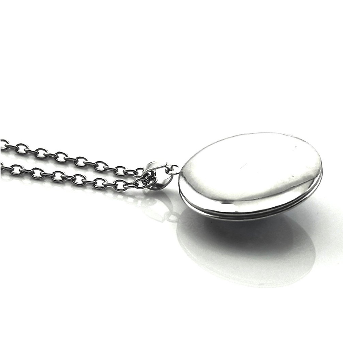 DianaL Boutique Silver Tone Beautiful Blue and Purple Butterfly Locket Pendant Necklace with 24" Stainless Steel Chain