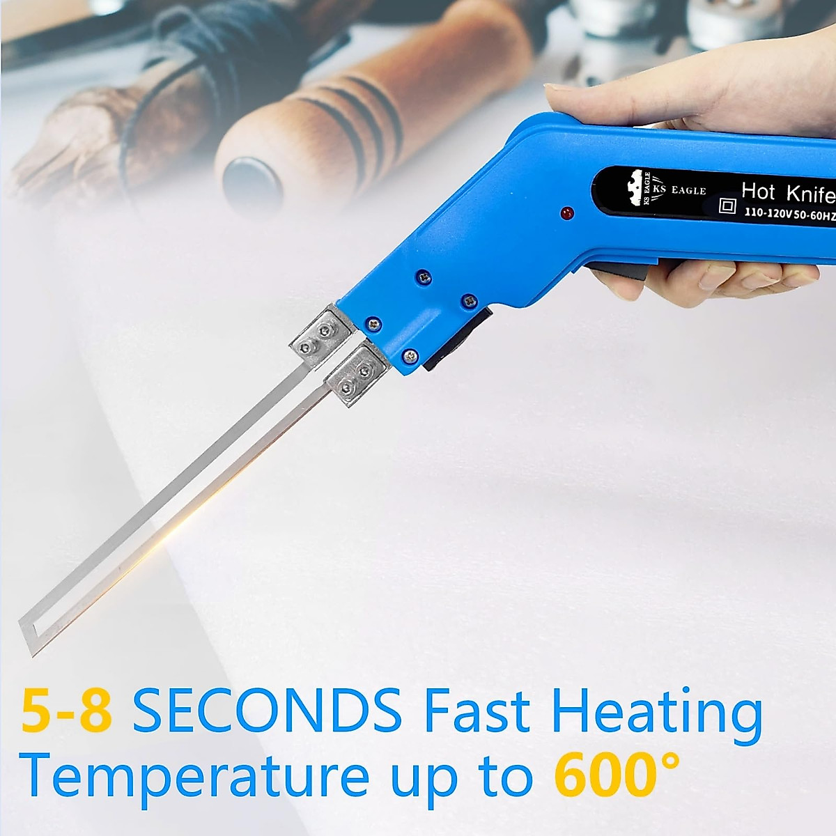 Hot Knife Foam Cutter, Electric Hot Knife Foam Cutting Tool Styrofoam Cutter 200W 110-120V for EPS, XPS, EPP, EVA, EPE, PU, KT Board, Sponge