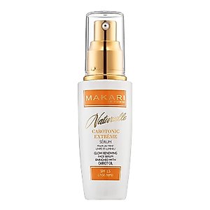 Makari Naturalle Carotonic Extreme Brightening Serum SPF15 (1.7 oz) | Helps Reduce Appearance Of Blemishes, Scars, and Imperfections | Brightens, Smoothens, & Gives Antioxidant Protection