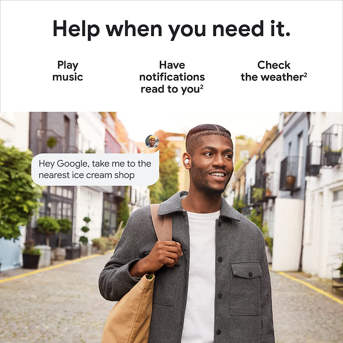 Google Pixel Buds A-Series True Wireless In-Ear Headphones - White (Renewed)