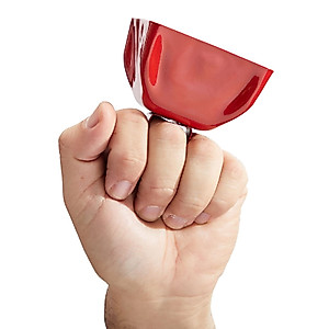 Set of 12 3-inch Cowbells with Handle, Hand Percussion Cow Bells Noise Makers for Sporting Events, Football Games (Red)