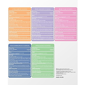 Touchland Power Mist Hydrating Hand Sanitizer Spray, TOP 5-PACK (Applelicious, Sandalwood, Lavender, Berry, Citrus), 500-Sprays each, 1FL OZ Travel Size (Set of 5)