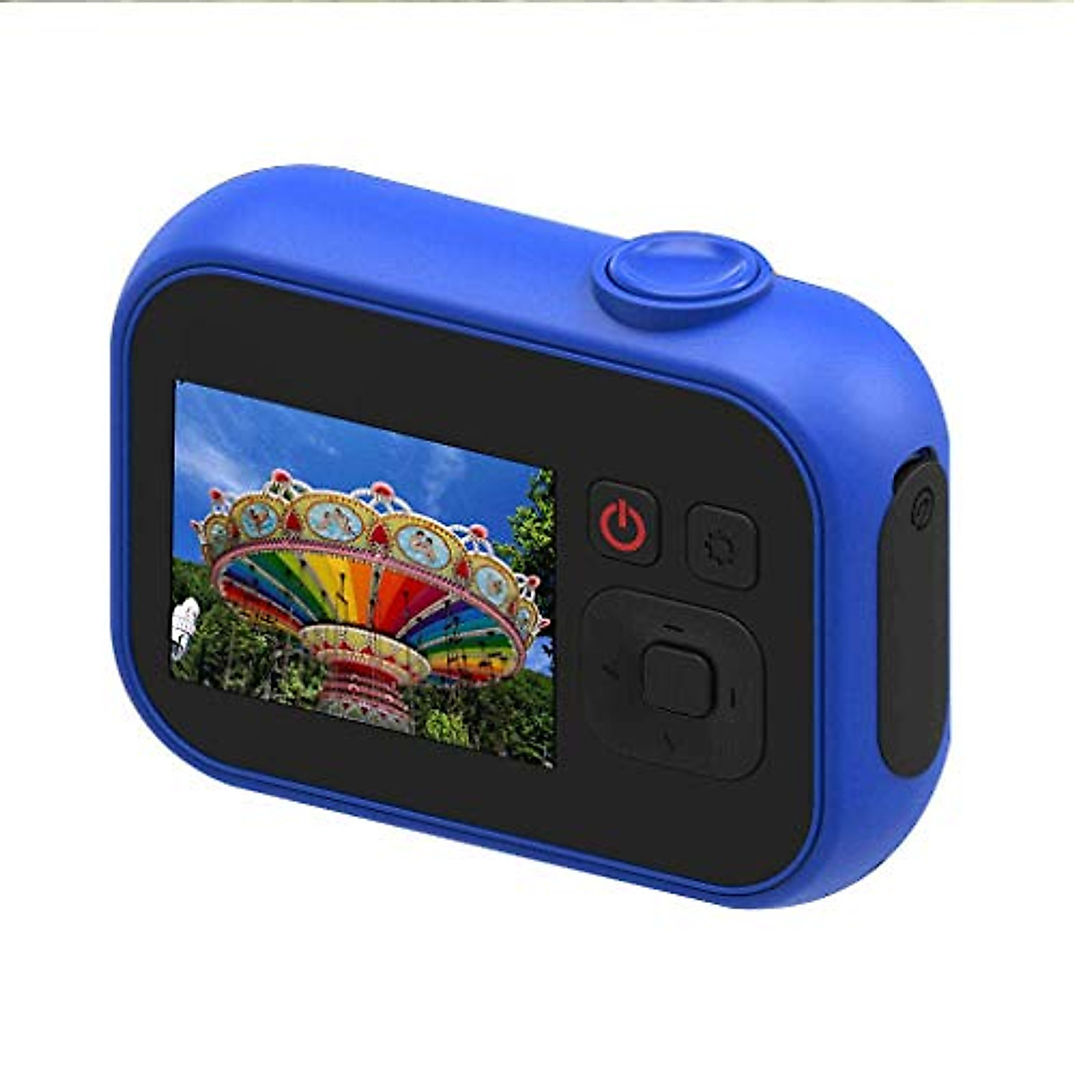 LKYBOA HD Digital Camera -Children Digital Cameras for Boy Front Rear Dual-Lens Soft Silicone Shell 8 Pixel 2.0 inch HD Screen, Flash Light (Color : White)