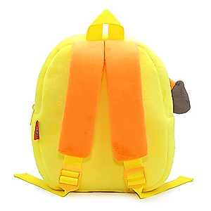 NICE CHOICE Preschool Toddler Plush Truck Car Excavator Mixer Bulldozer Backpack for Little Boys Girls Kids,Excavator One Size